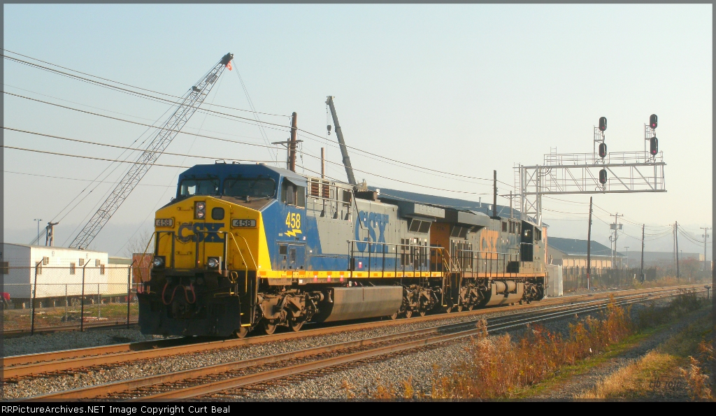 CSX 458 and 744